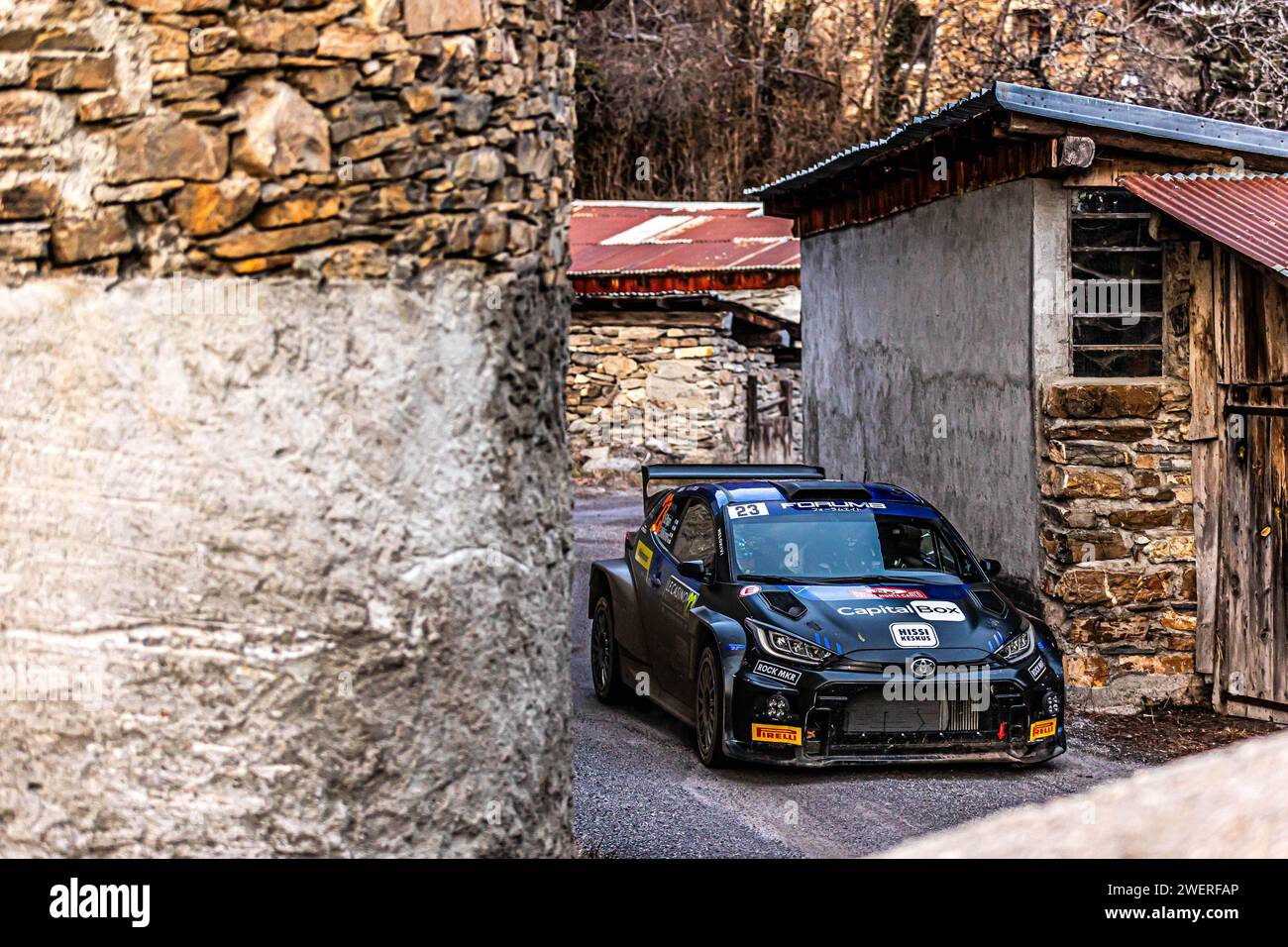 23 PAJARI Sami, MALKONEN Enni, Toyota Yaris Rally2, action during the ...