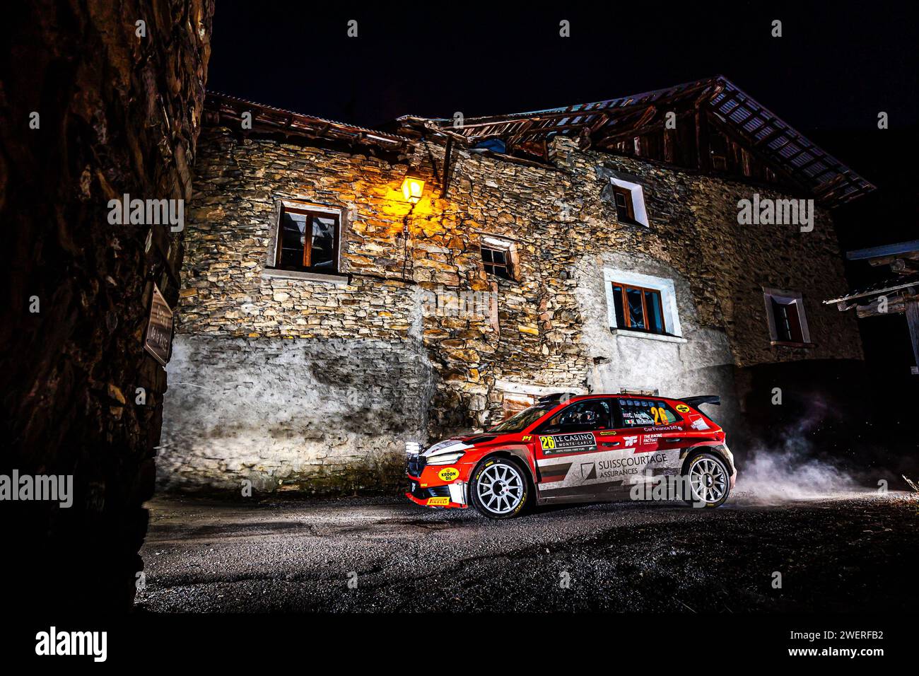 26 INGRAM Christopher, MCKILLOP Hannah, Skoda Fabia RS Rally2, action ...