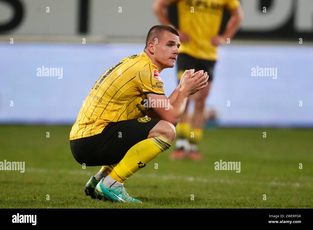 Kerkrade, Netherlands. 26th Jan, 2024. KERKRADE, NETHERLANDS - JANUARY 26: Vaclav Sejk of Roda ...