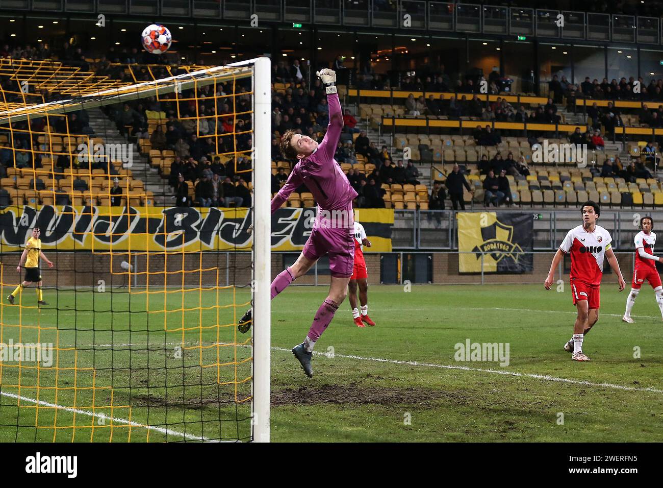 KERKRADE, Netherlands. 26th Jan, 2024. football, Dutch Keuken Kampioen Divisie, Roda JC - Jong ...