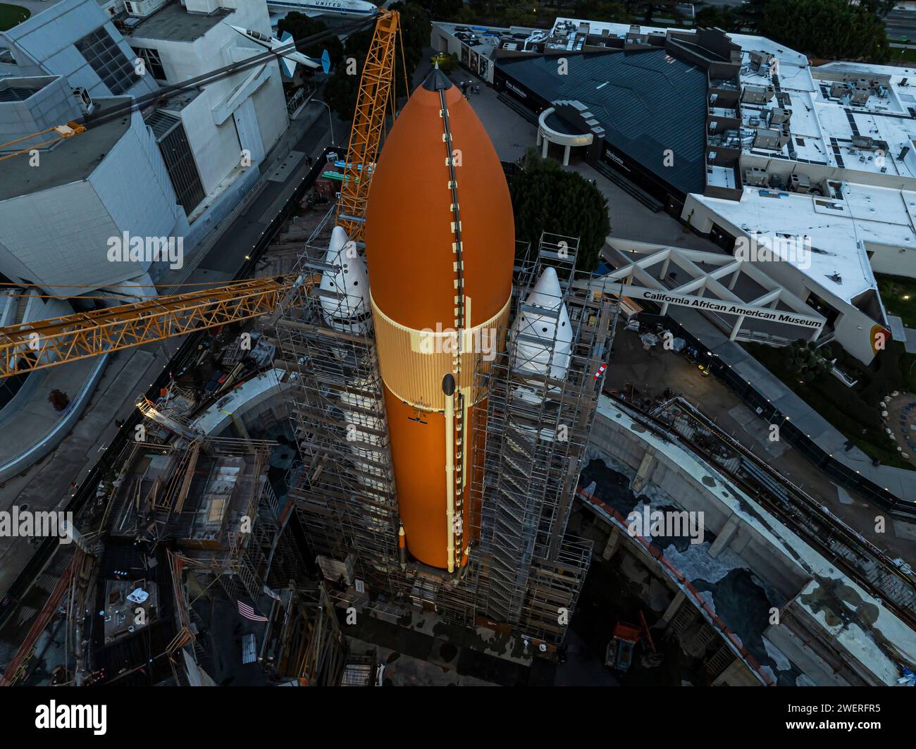 Los Angeles, USA. 21st Jan, 2024. Space Shuttle Endeavour being moved ...