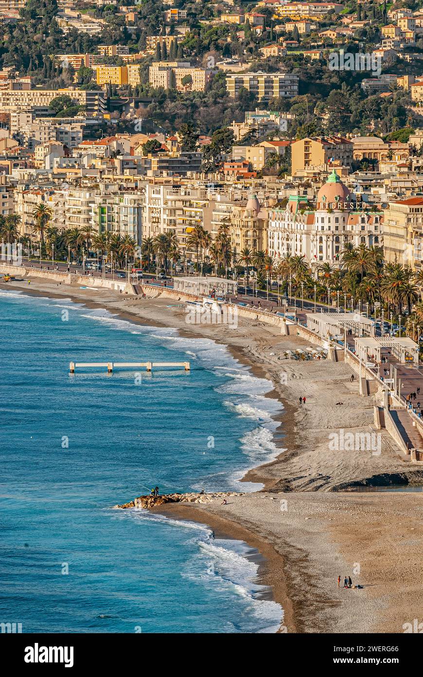 Promenade des Anglais waterfront of Nice, French Rivera, France Stock ...