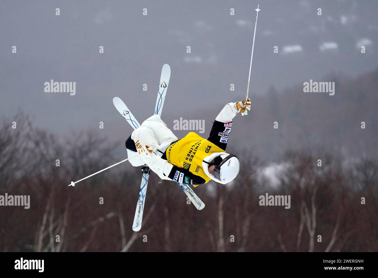 Ikuma Horishima, of Japan, competes in the men's World Cup freestyle ...