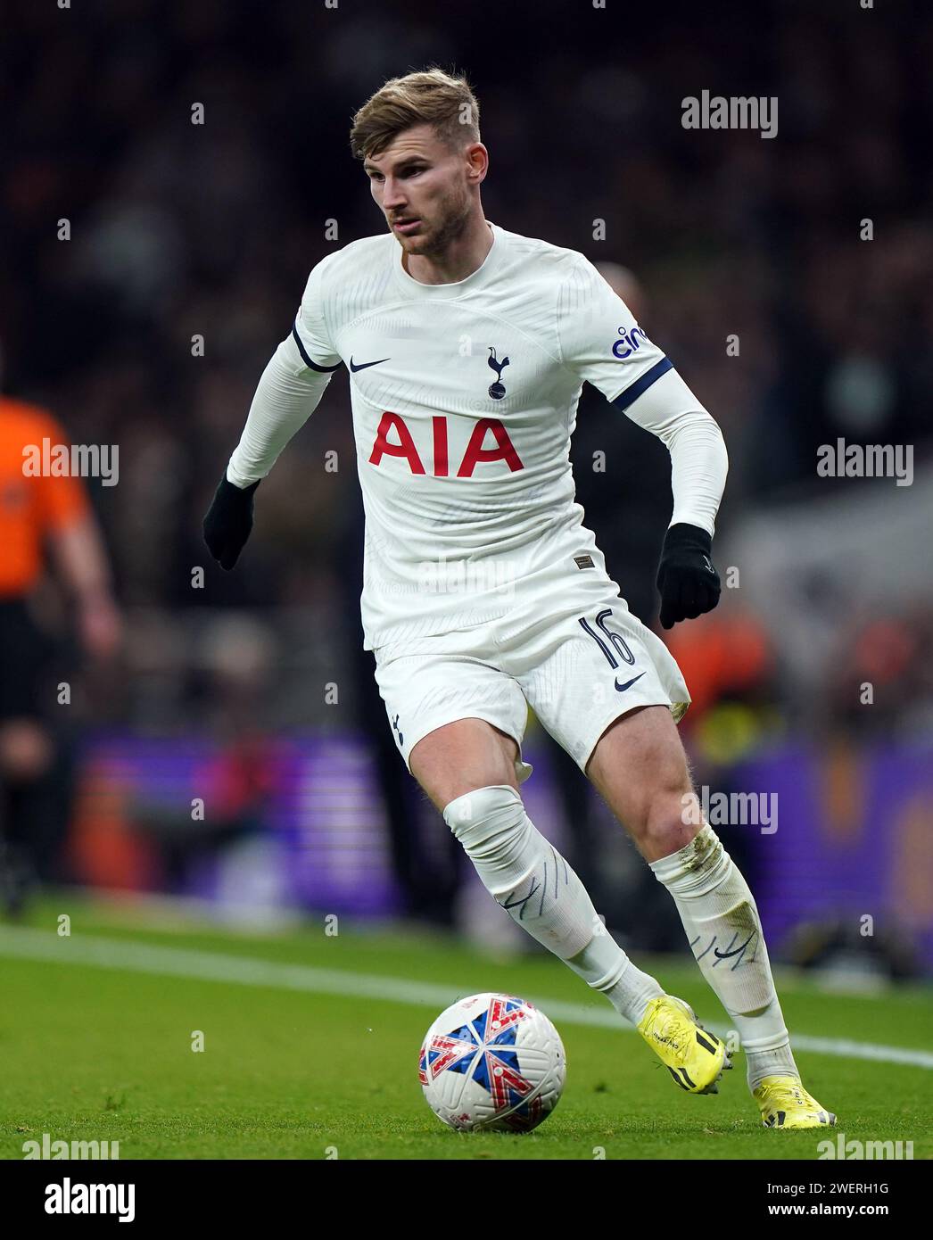 Tottenham Hotspur's Timo Werner during the Emirates FA Cup fourth round ...