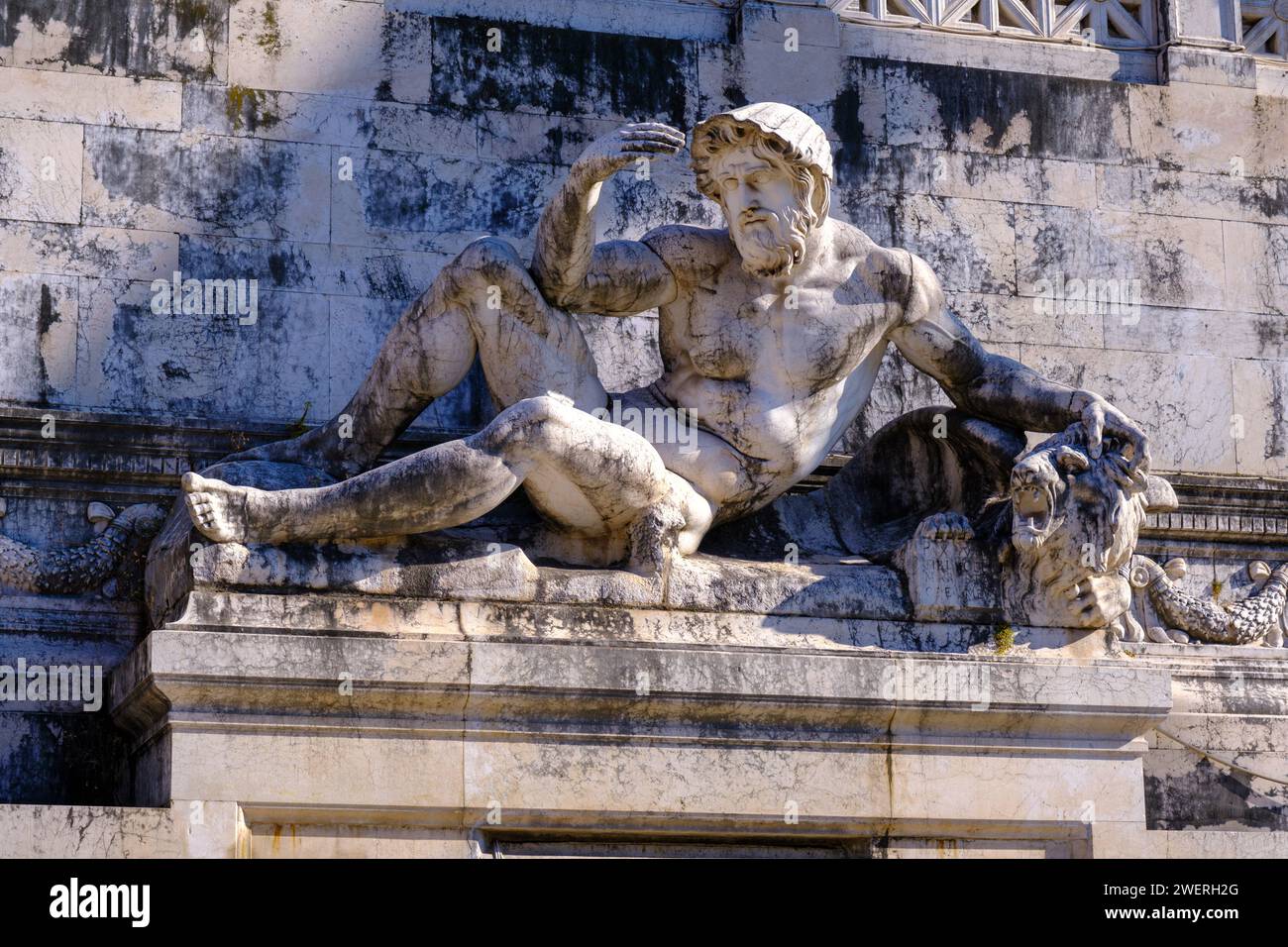 Statue of the adriatic sea fountains of the two seas hi-res stock ...
