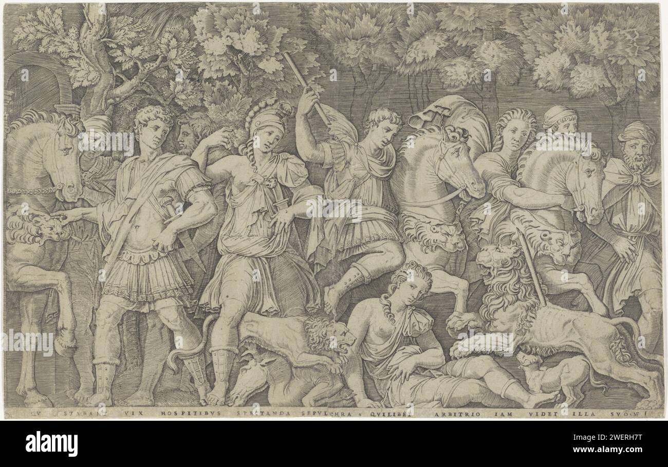 Soldiers attack allegorical figures hi-res stock photography and images ...