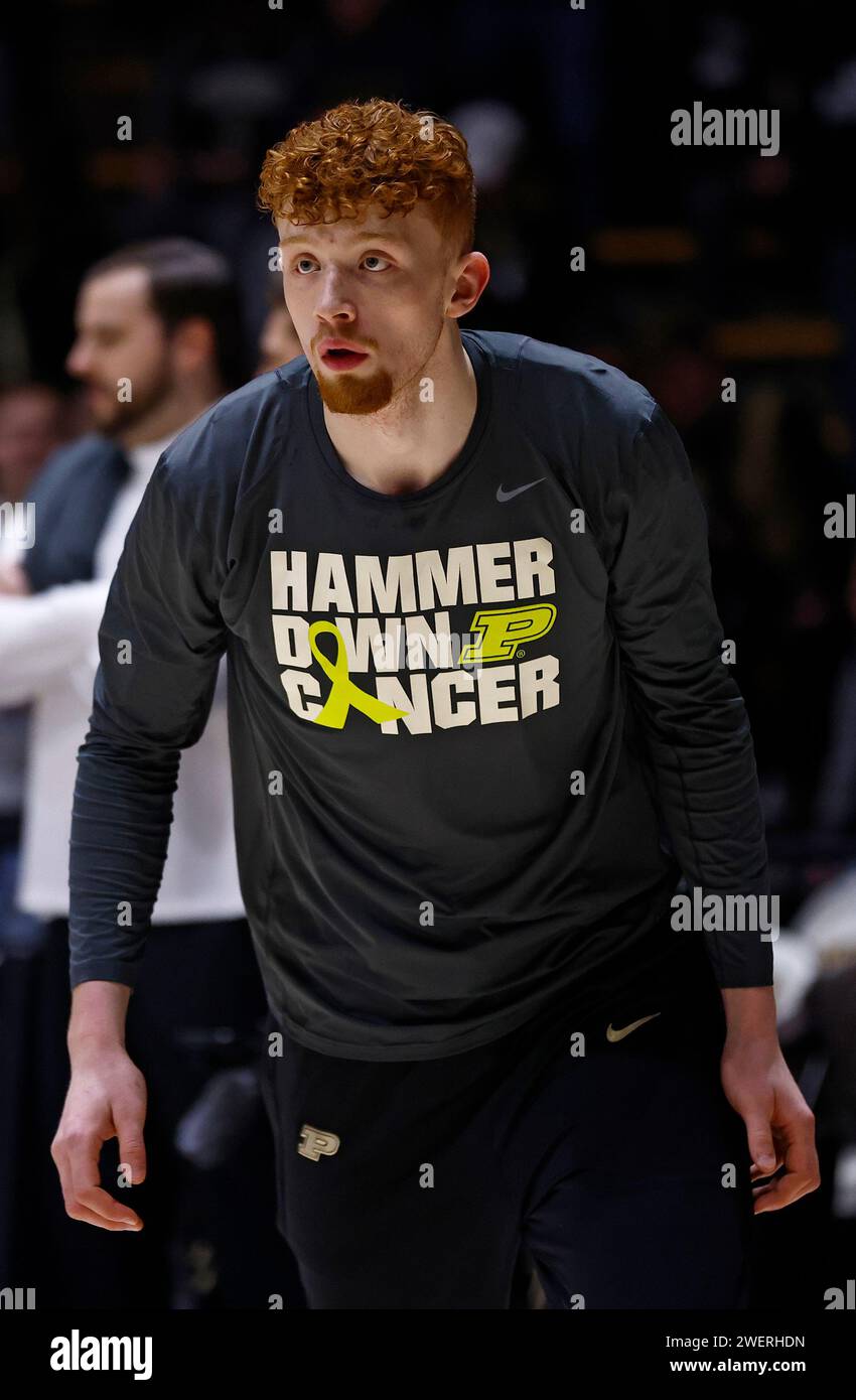 WEST LAFAYETTE, IN - JANUARY 23: Purdue Boilermakers center Will Berg ...