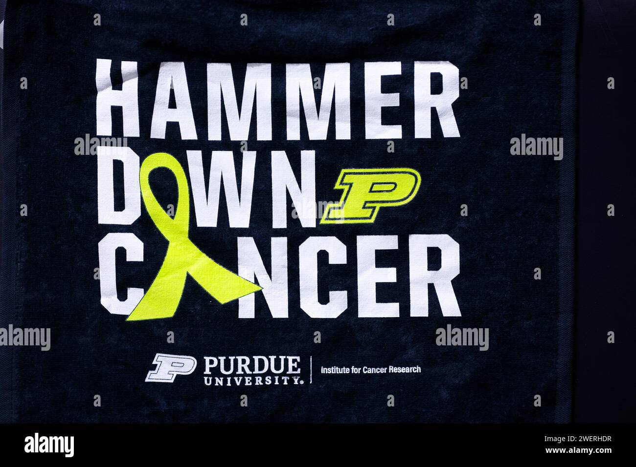 WEST LAFAYETTE, IN - JANUARY 23: It was Hammer Down Cancer night during ...