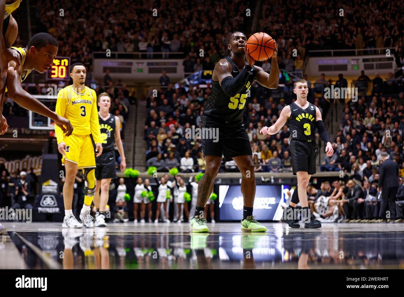 WEST LAFAYETTE, IN - JANUARY 23: Purdue Boilermakers guard Lance Jones ...