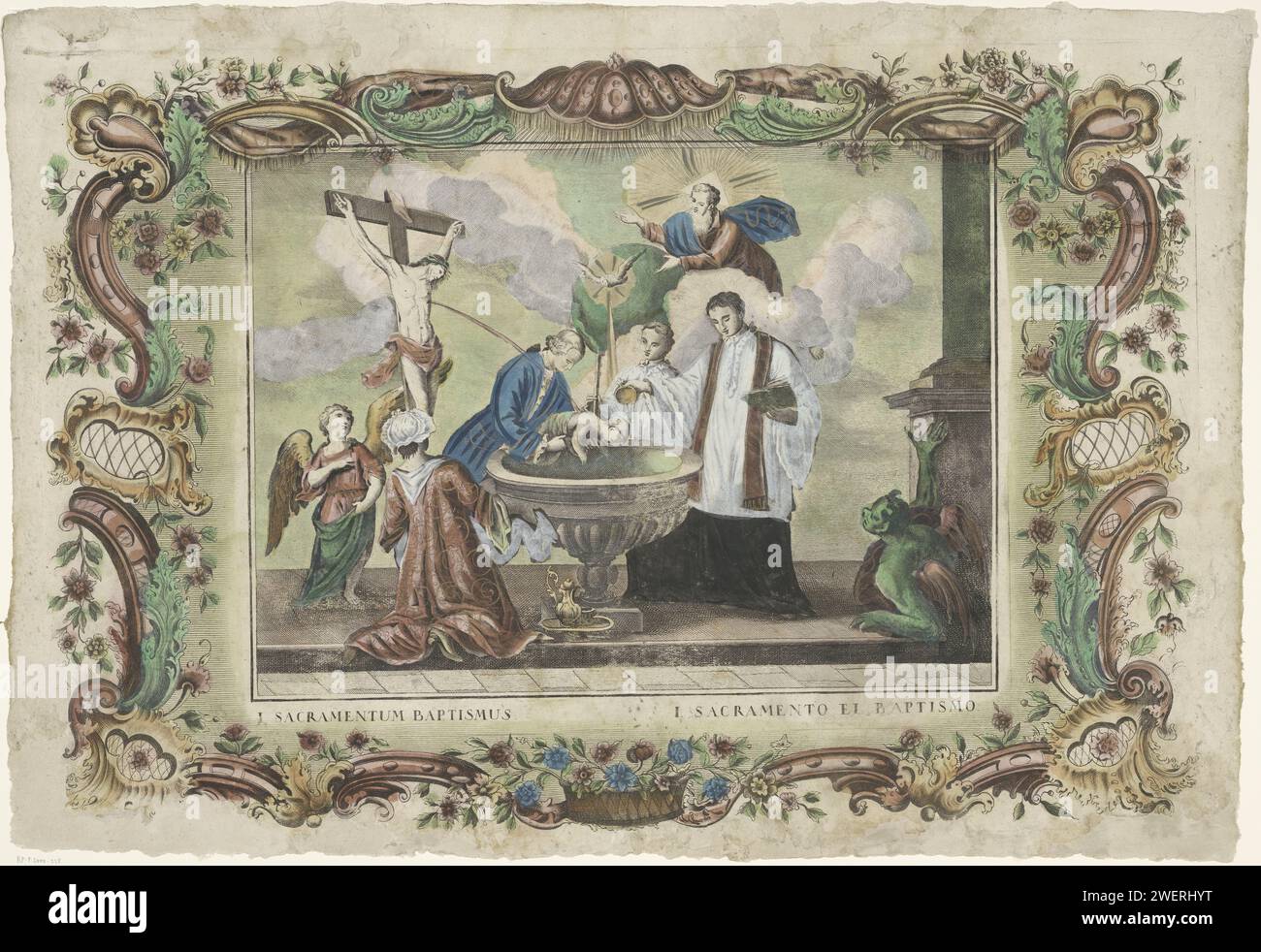 The Sacrament of Baptism, Giovanni Volpato, 1700 - 1799 print The ...