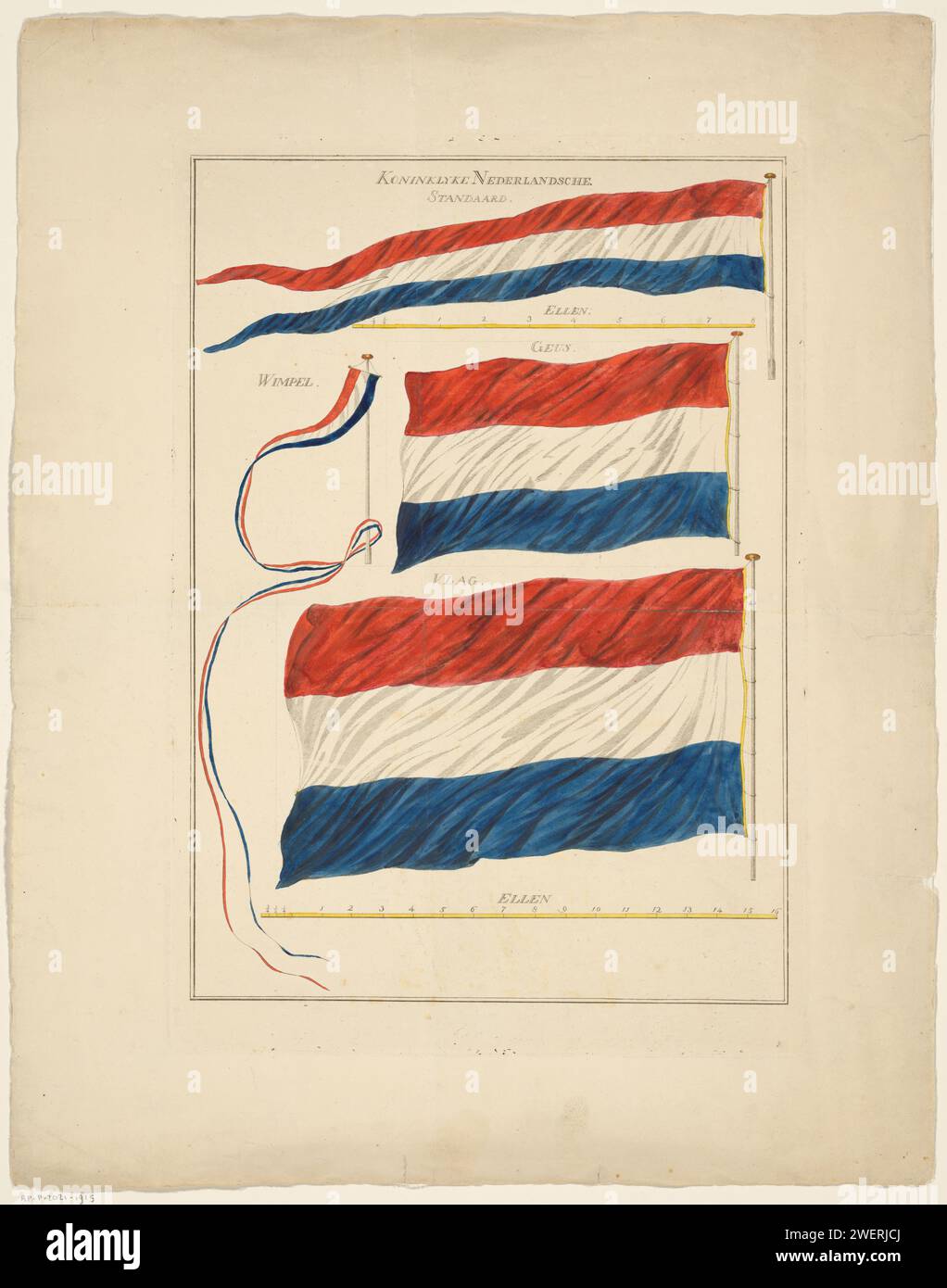 Standard, Geus, Flag and Pennant of the Kingdom of the Netherlands ...