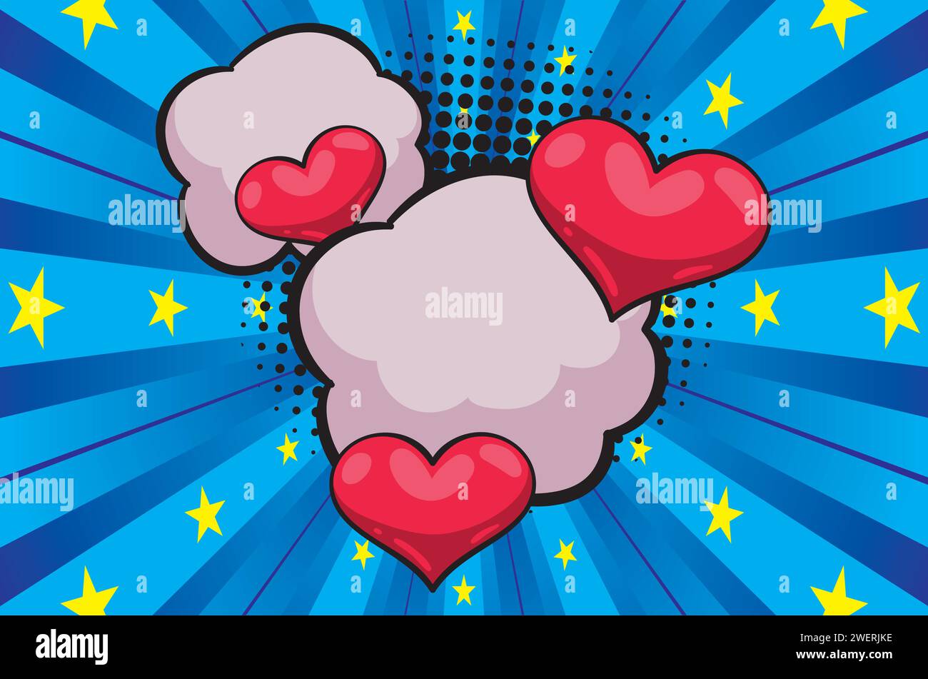 heart love pop art style vector image Stock Vector Image & Art - Alamy