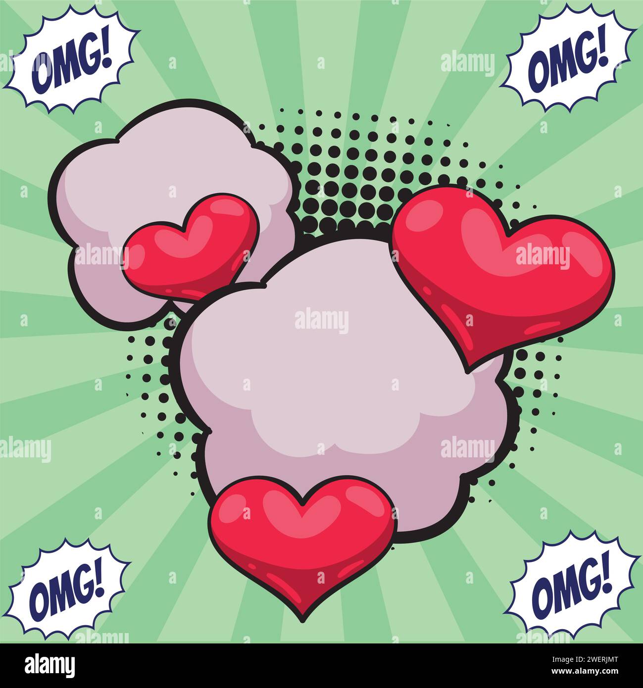 Beautiful couple surprise heart Stock Vector Images - Alamy