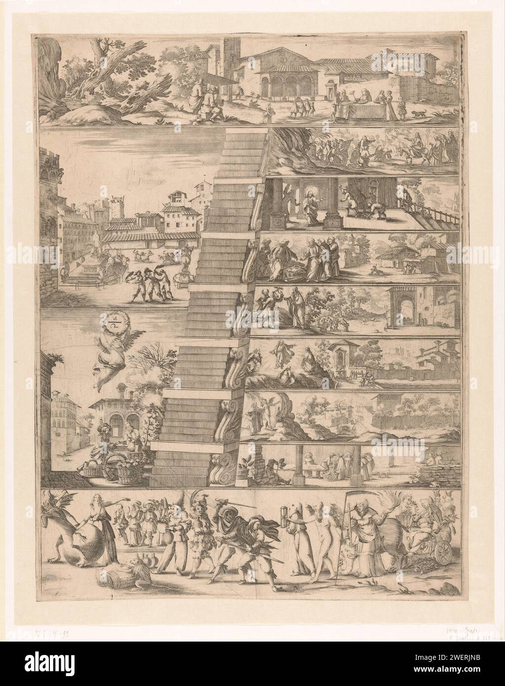 VastENDijd, Valerio Spada, c. 1653 - c. 1654 print Imagination of the ...