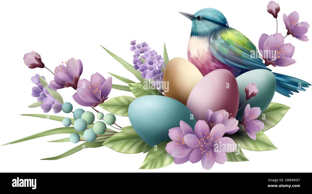 Watercolor wreath flower hi-res stock photography and images - Alamy