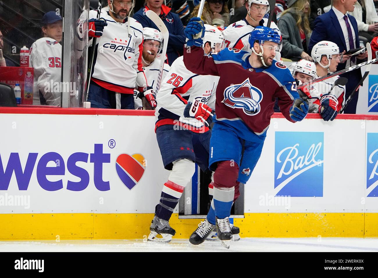 Colorado Avalanche left wing Jonathan Drouin (27) and Washington ...