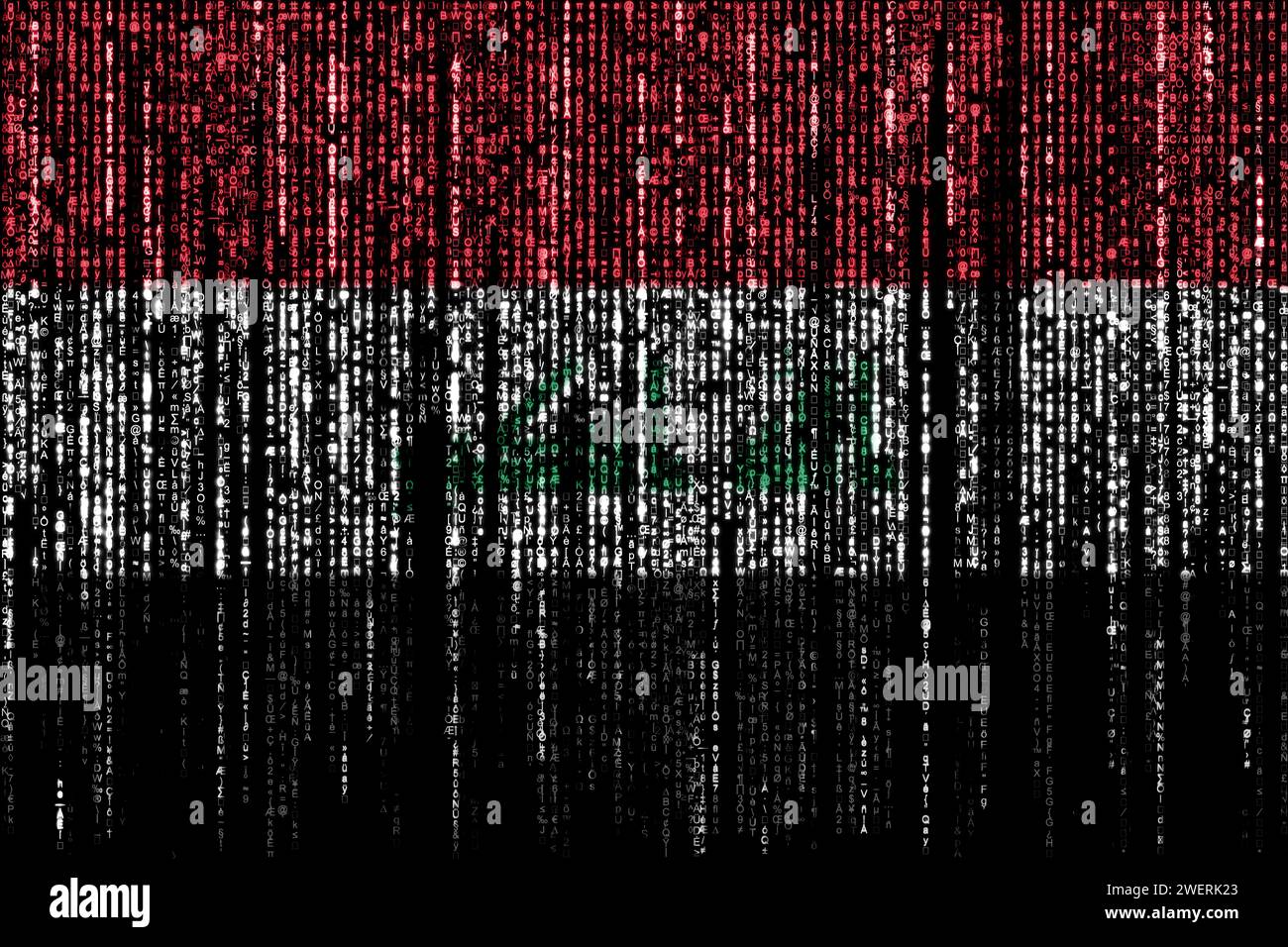 Falling binary codes hi-res stock photography and images - Alamy