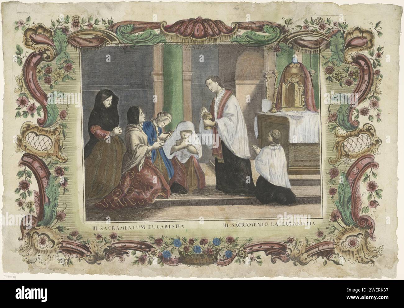 The Sacrament of the Eucharist, Giovanni Volpato, 1700 - 1799 print The ...