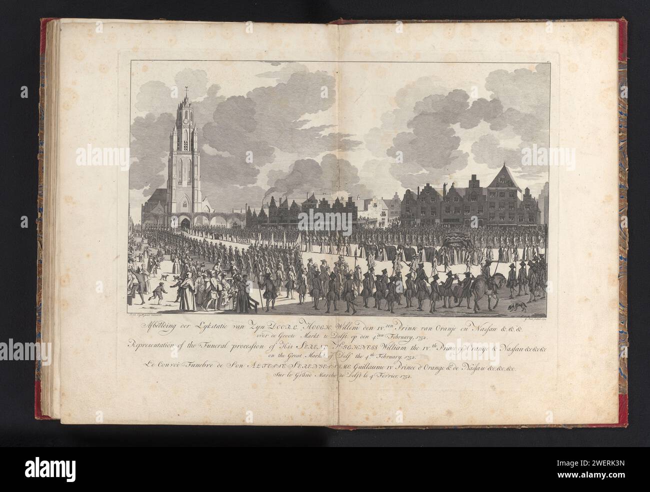 WILLEM IV, 1752, plate 41, Jan Punt, after Pieter Jan van Cuyck, 1755 ...