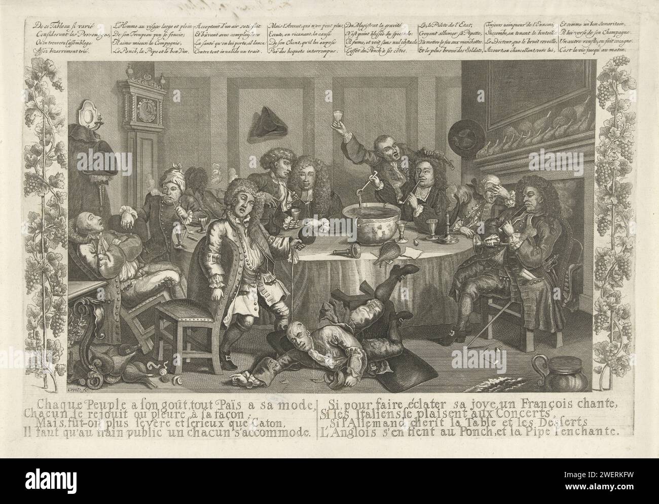 Nocturnal Bacchanal in London, Ernst Ludwig Creite, After William ...