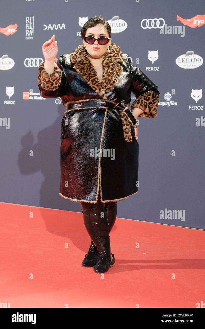 Laura Galan attend the red carpet of the Feroz Awards 2024 at Palacio ...