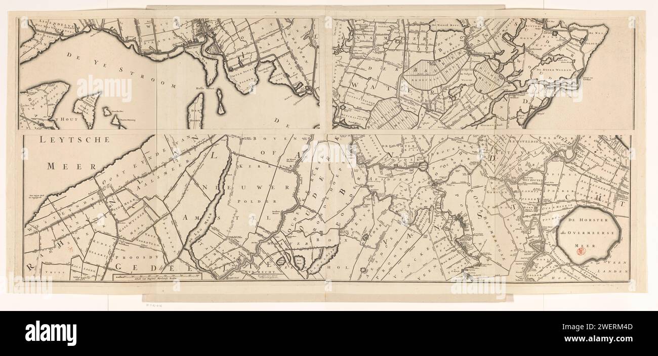 Map of Amstelland (upper and lower parts), Daniël Stedendaal, After ...