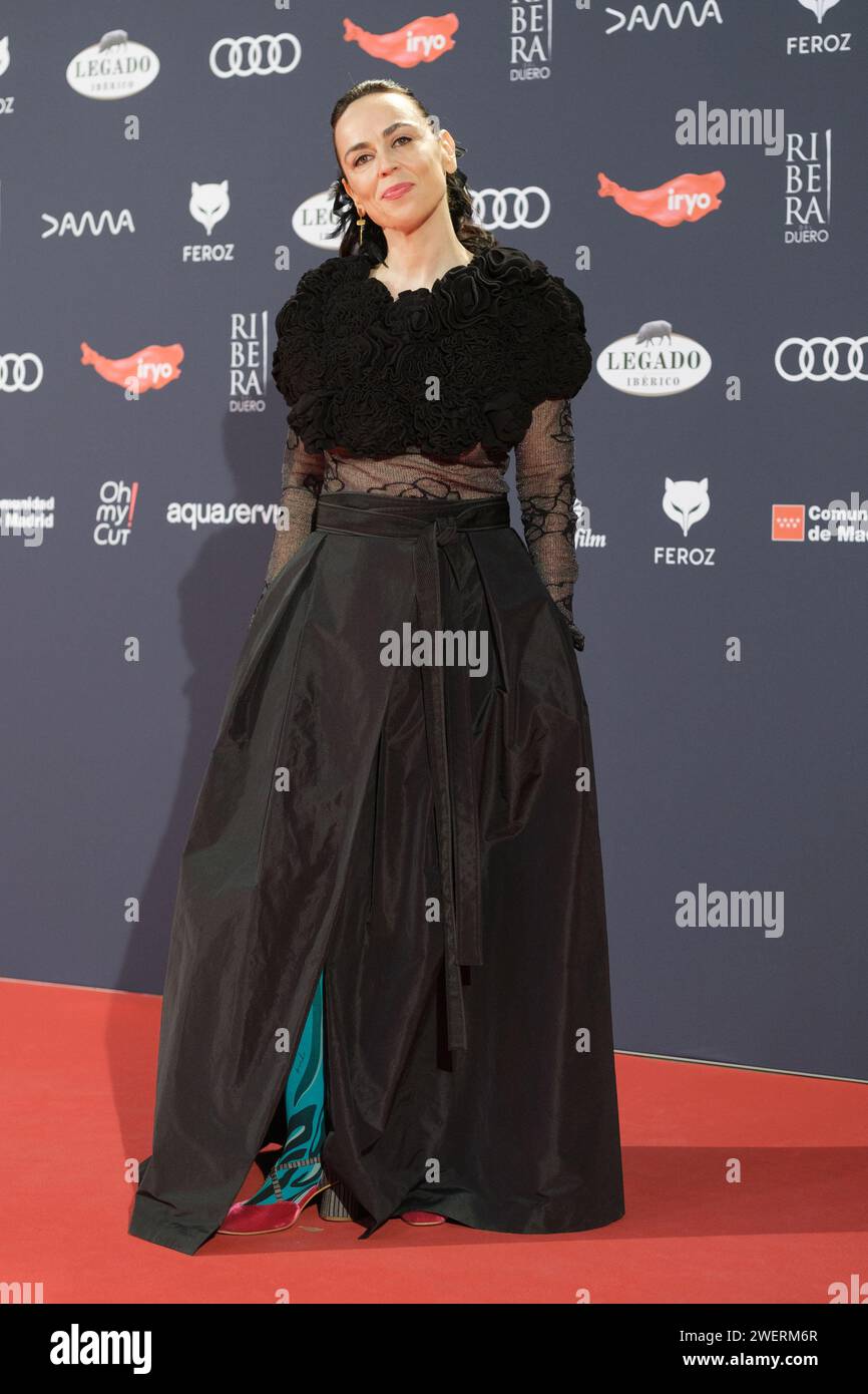 Celia Montes attend the red carpet of the Feroz Awards 2024 at Palacio ...