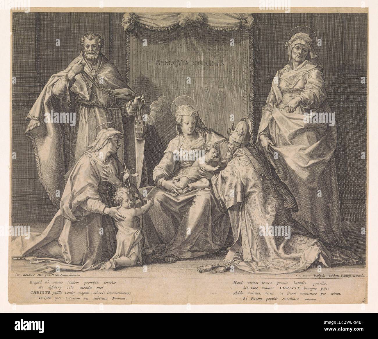 Holy family with Zacharias, Elisabet and Johannes de Boper, Raphaël ...