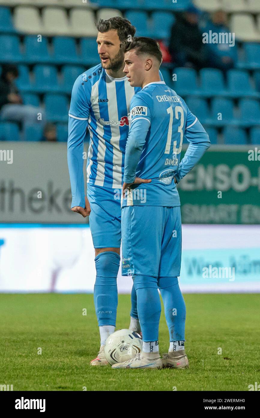 Chemnitz, Deutschland 26. Januar 2024: Regionalliga Nordost - 2023/2024 ...