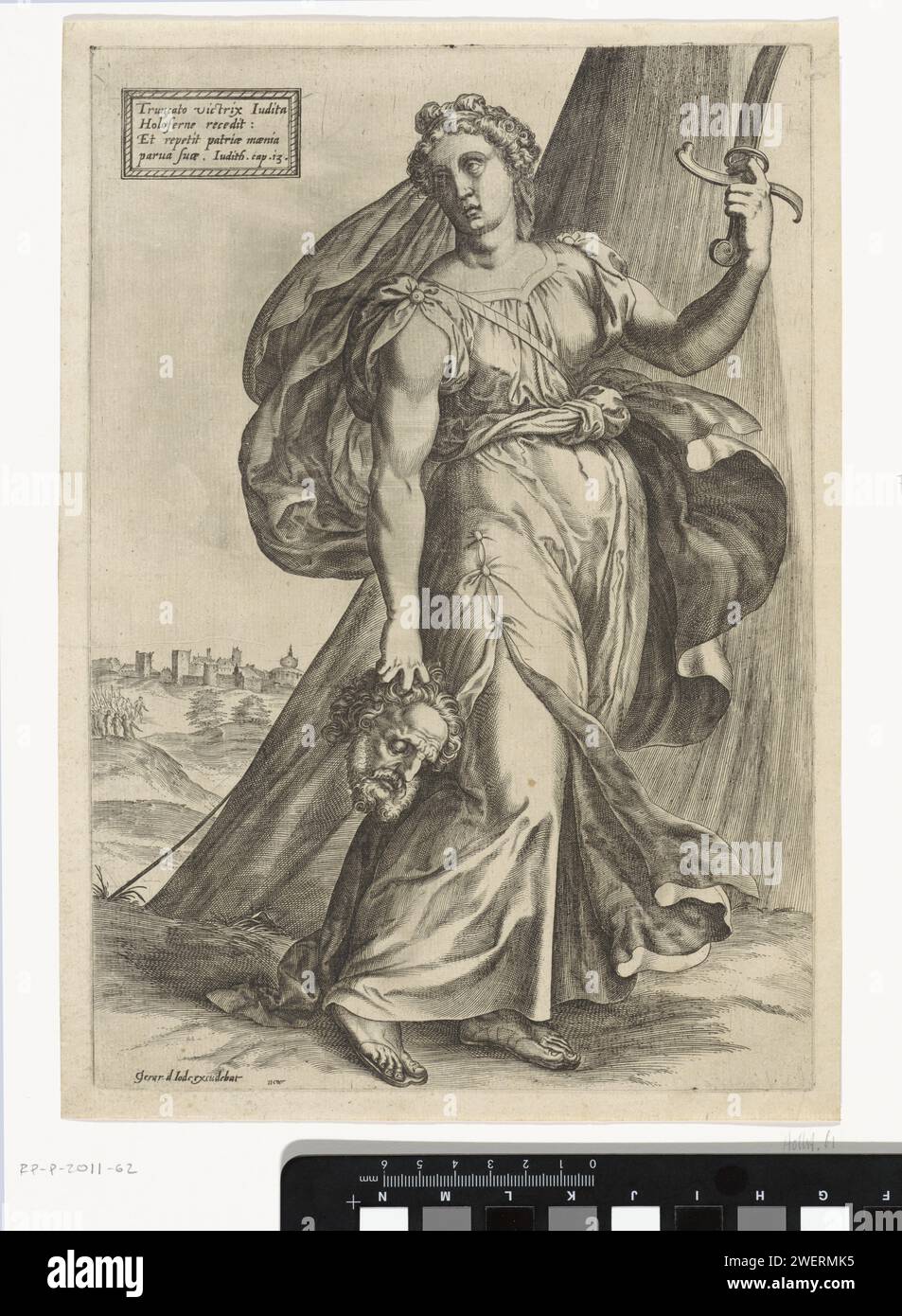 Judit with the head of Holofernes, Johannes Wierix, after 1570 print ...