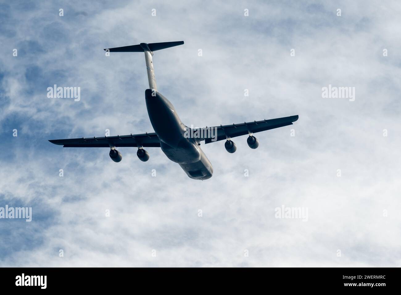 A C-5M Super Galaxy aircraft takes off from Dover Air Force Base ...