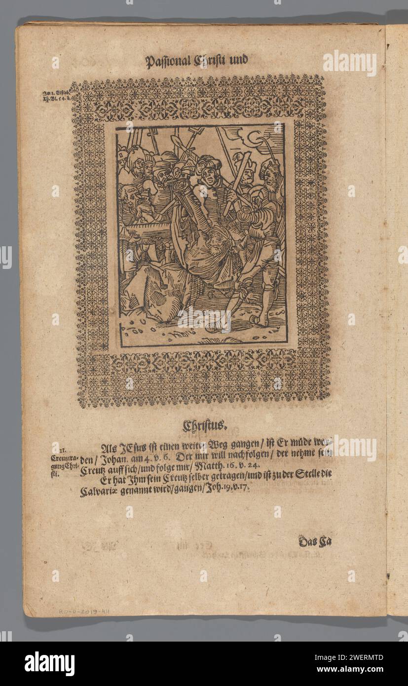 Crossing of Christ, monogrammist GK (print maker, 17th century), after ...