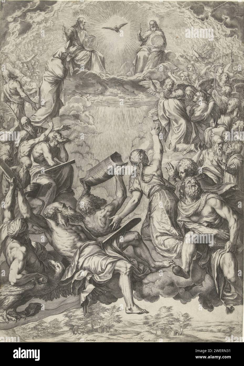 Triumph of the Holy Trinity (La Gloria), Cornelis Cort, After Titian ...