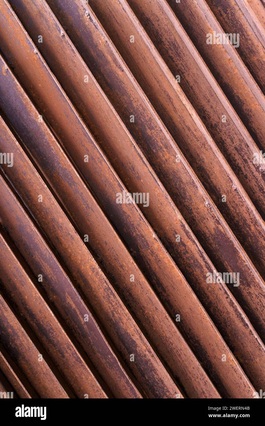 Rusty Corrugated Metal Texture Stock Photo - Alamy