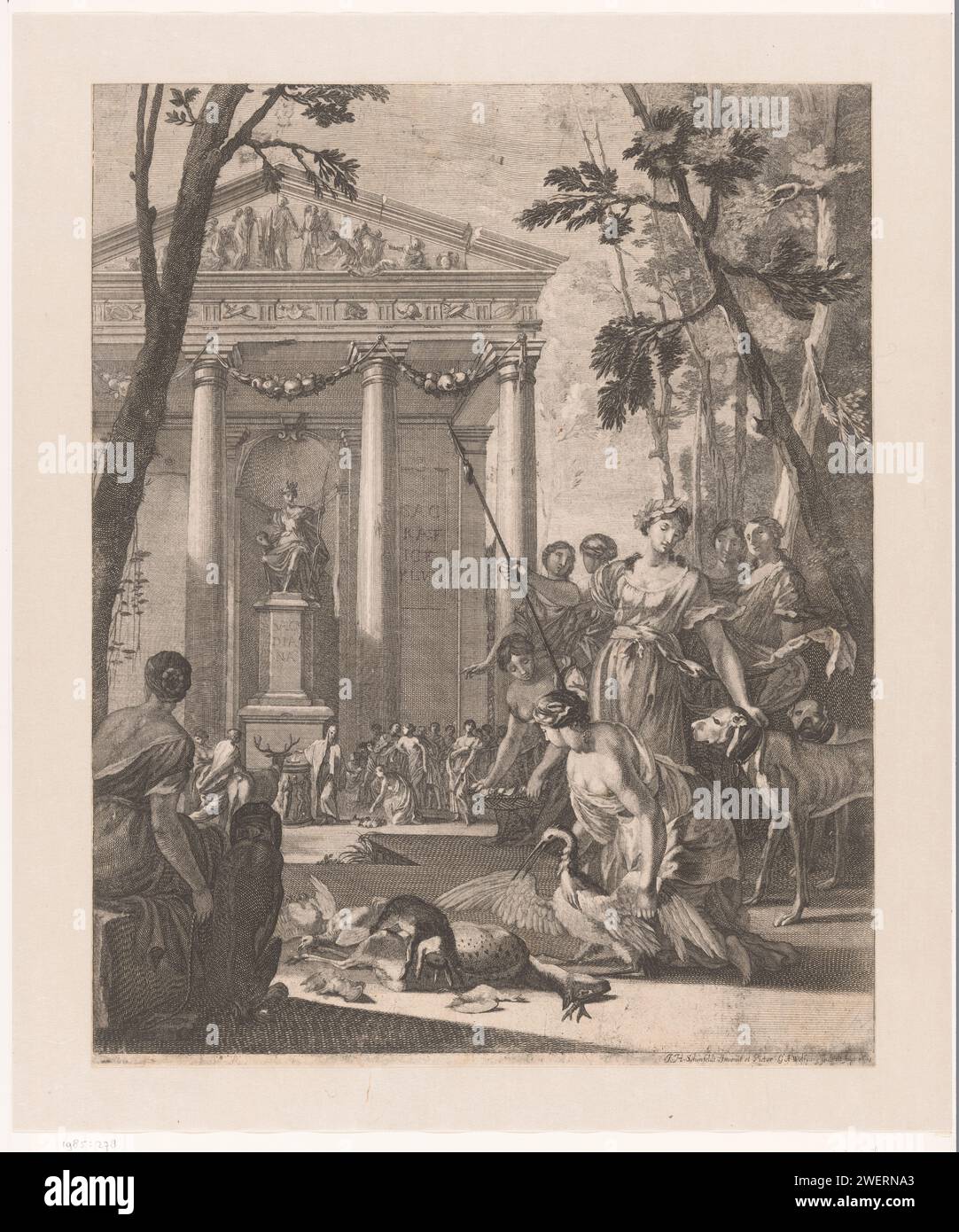 Offer Aan Diana, Georg Andreas Wolfgang, after Johannes Heinrich ...