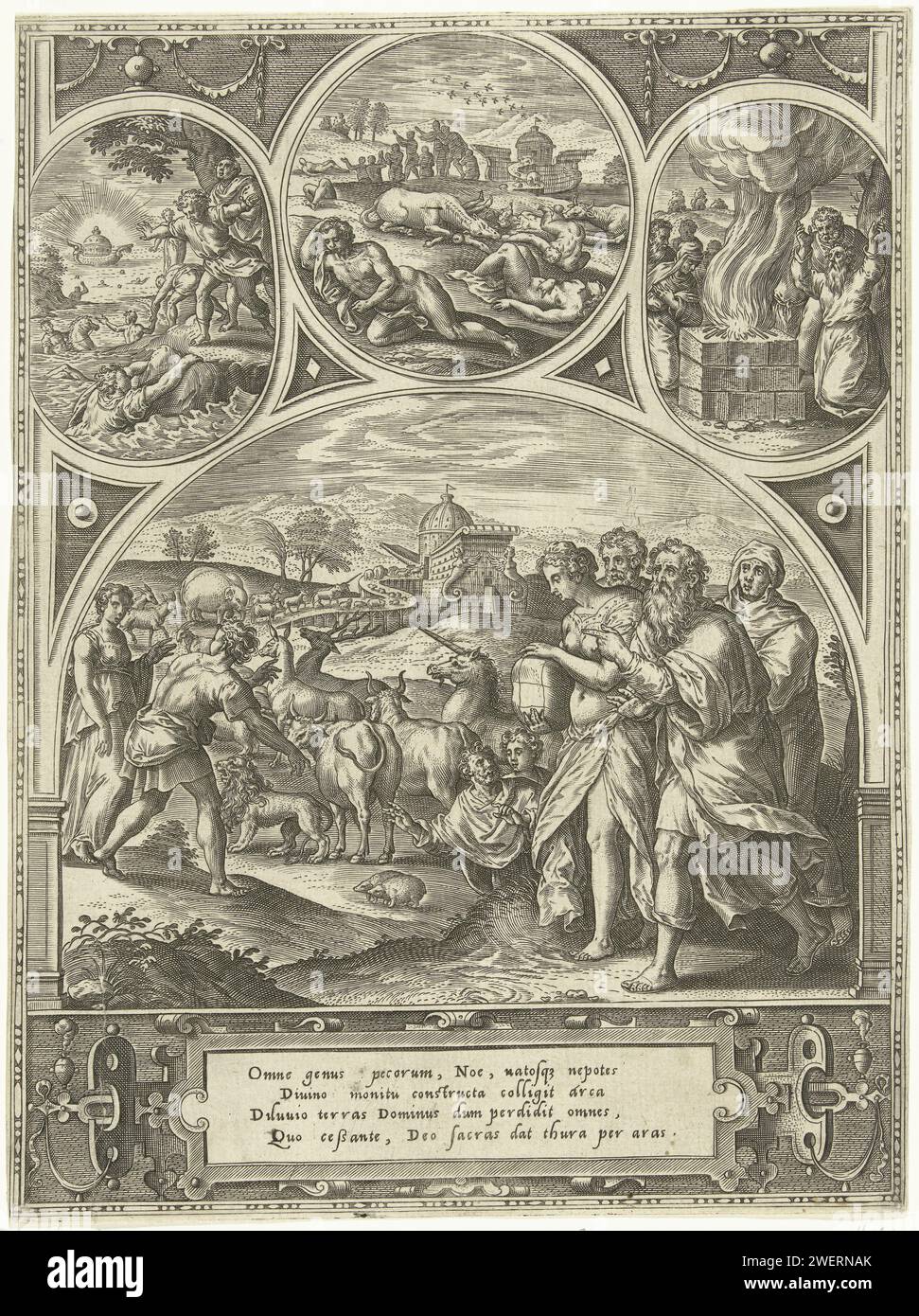 Noah and the animals leave the ark hi-res stock photography and images ...