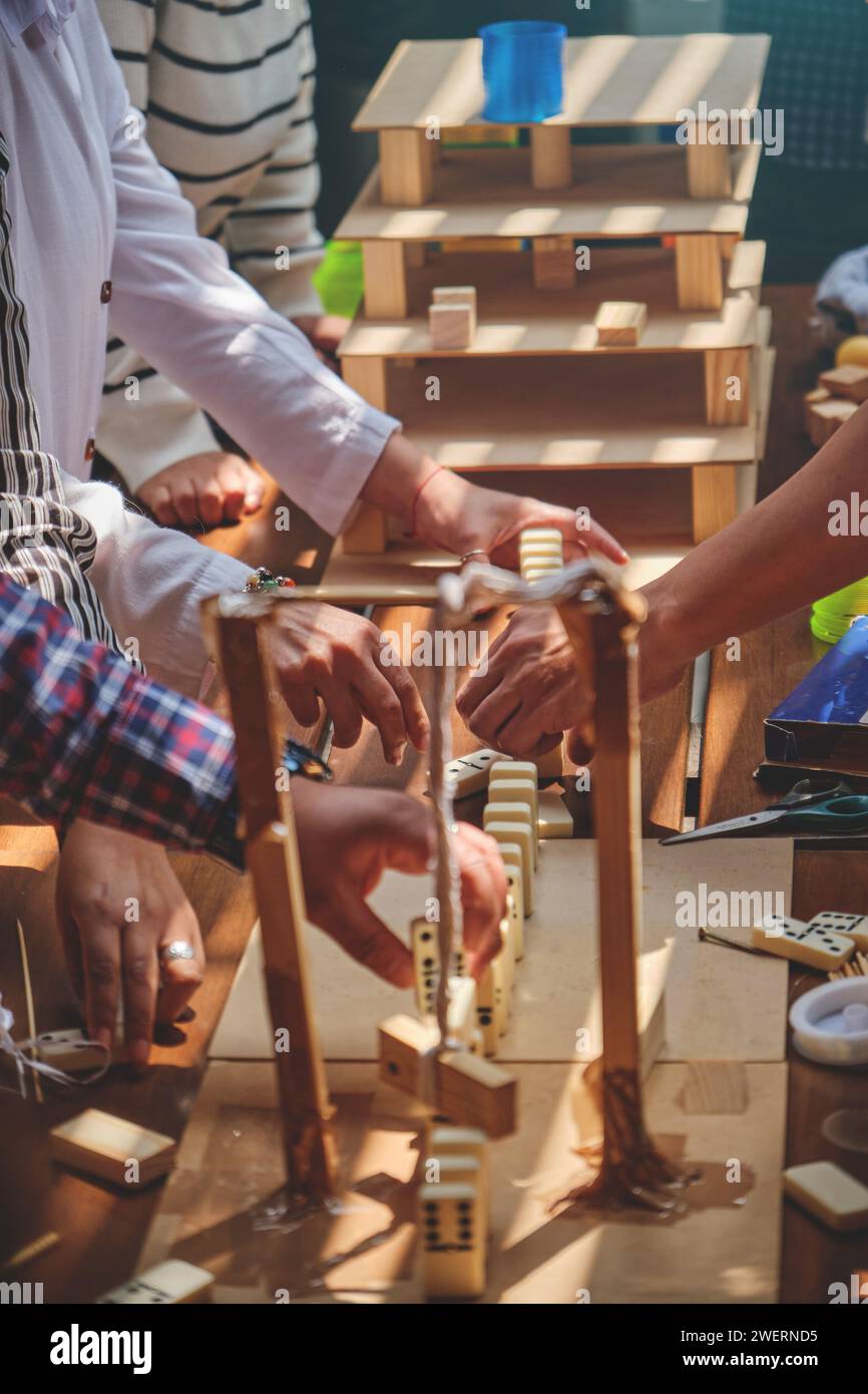 Funny teambuilding activity business hi-res stock photography and ...