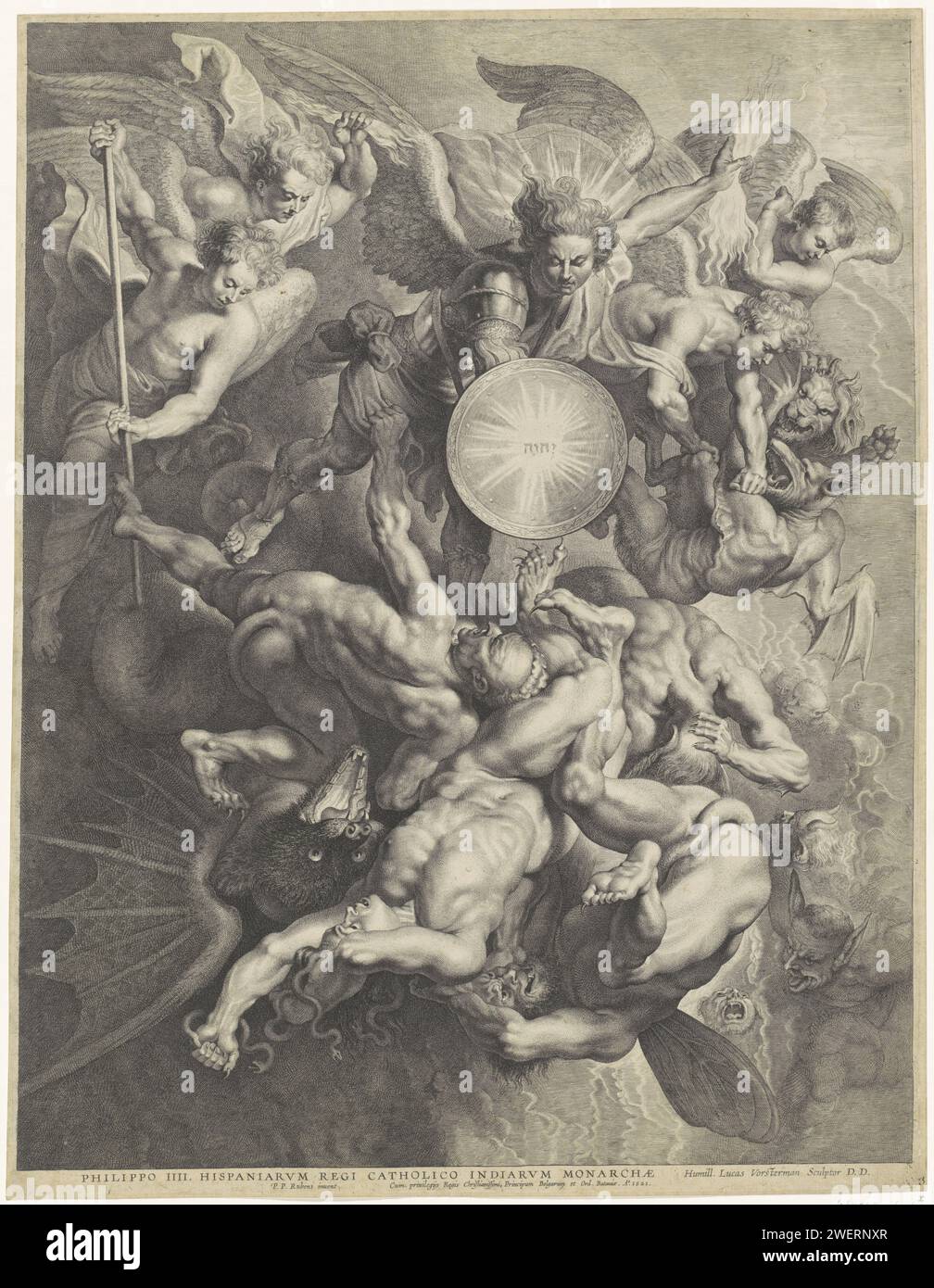 Michaël and the fall of the rebellious angels, Lucas Vorsterman (I ...