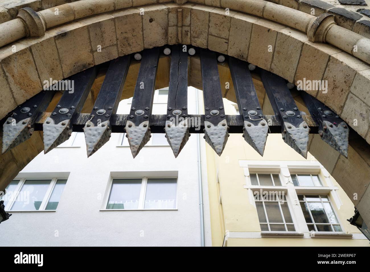 Medieval wooden castle hi-res stock photography and images - Alamy