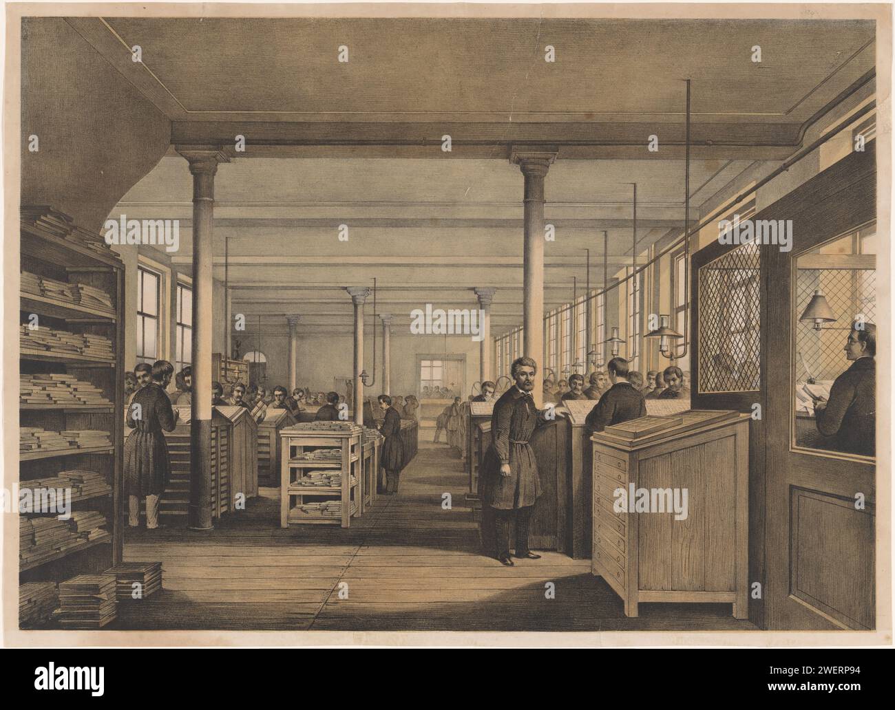Letterzetterij, possibly G.J. Thieme, Gerrit Jan Thieme, 1848 - 1889 ...