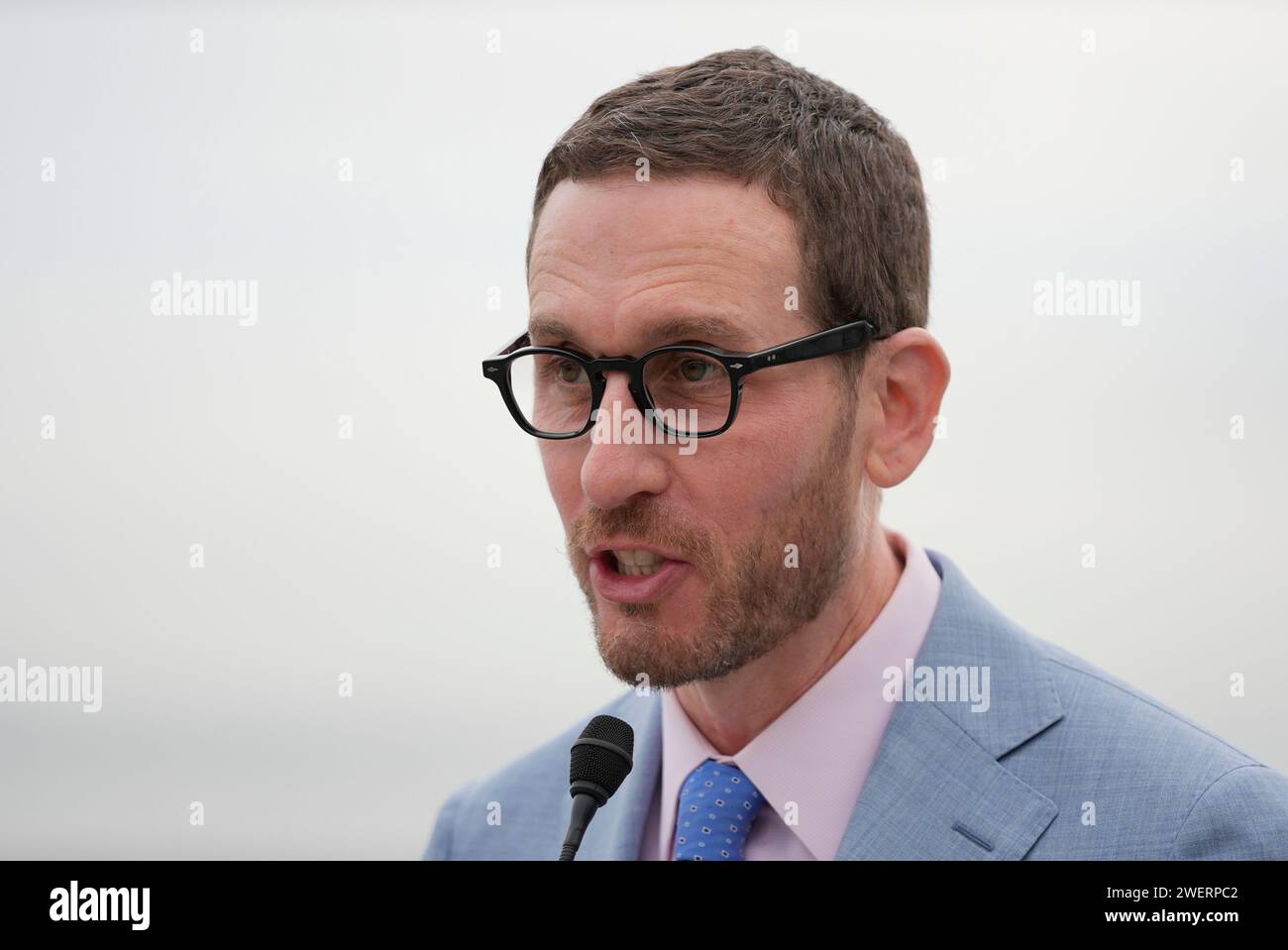 California State Senator Scott Wiener during a news conference to ...