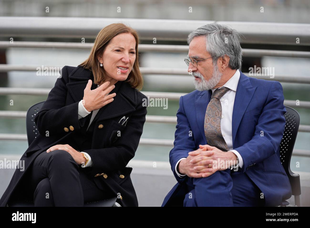 California Lt. Gov. Eleni Kounalakis, left, and San Francisco Board of ...