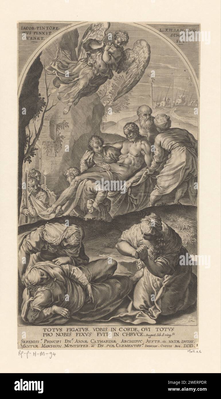 Grave of Christ, Lucas Kilian, After Jacopo Tintoretto, 1589 - 1615 ...
