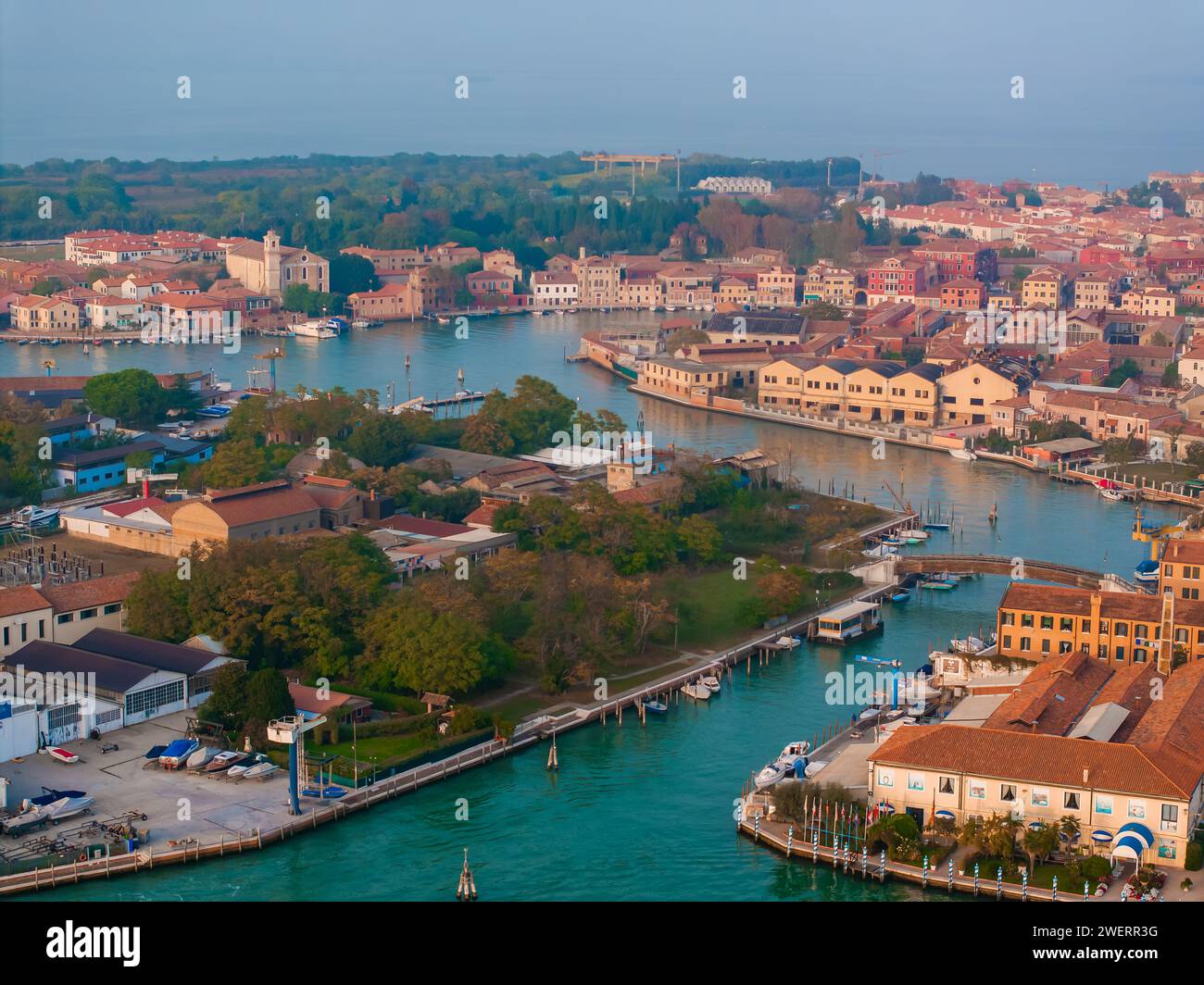 Aerial view murano island venice hi-res stock photography and images ...
