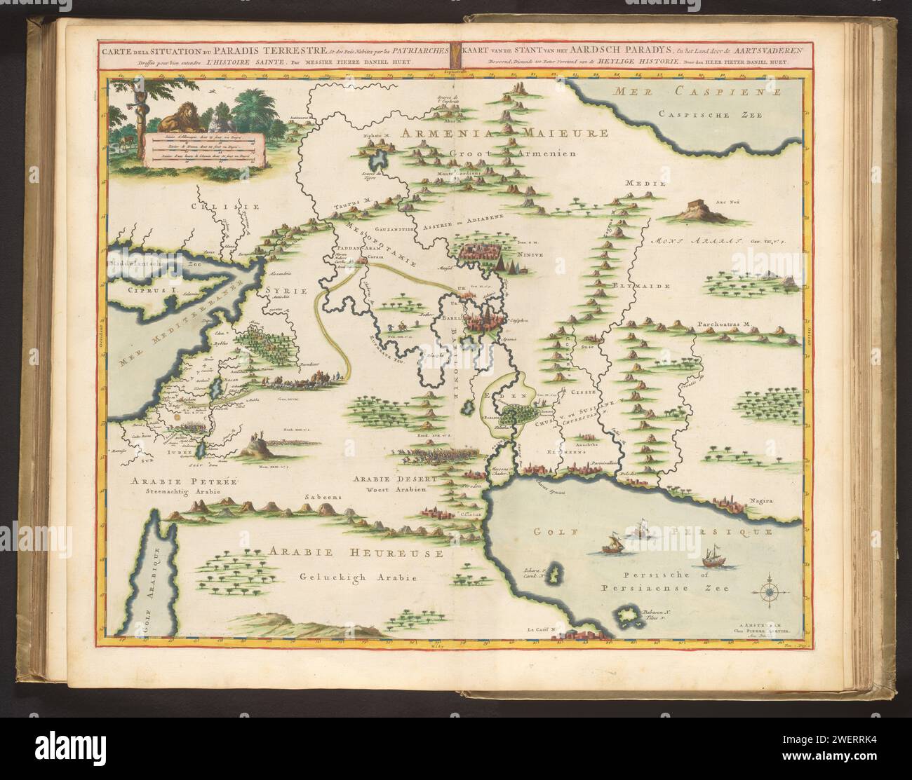 Map of the Paradise, Dirk Janszoon van Santen, 1700 print Map of the ...