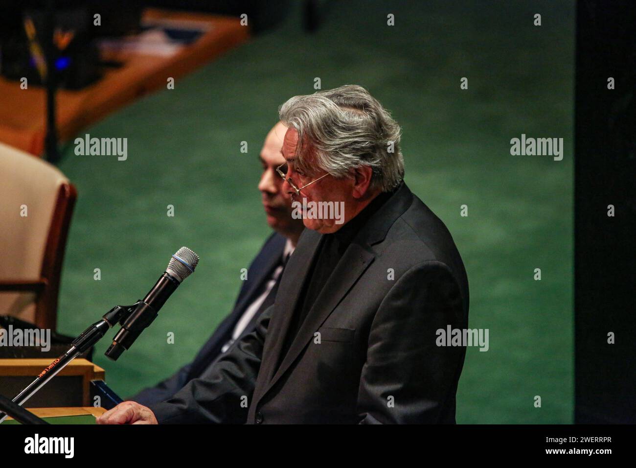 New York, New York, USA. 26th Jan, 2024. CHRISTIAN PFEIL, survivor of ...