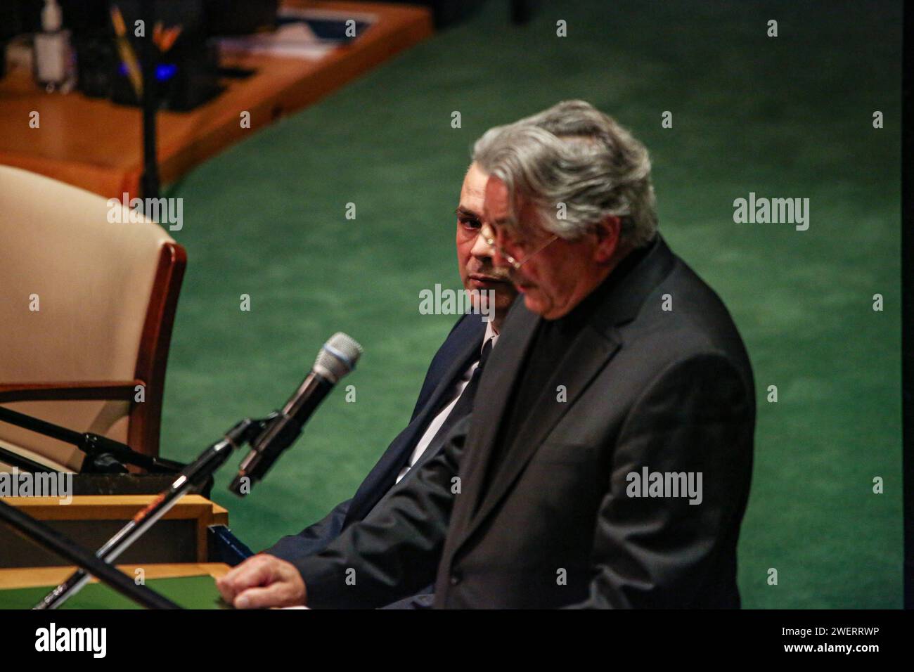 New York, New York, USA. 26th Jan, 2024. CHRISTIAN PFEIL, survivor of ...