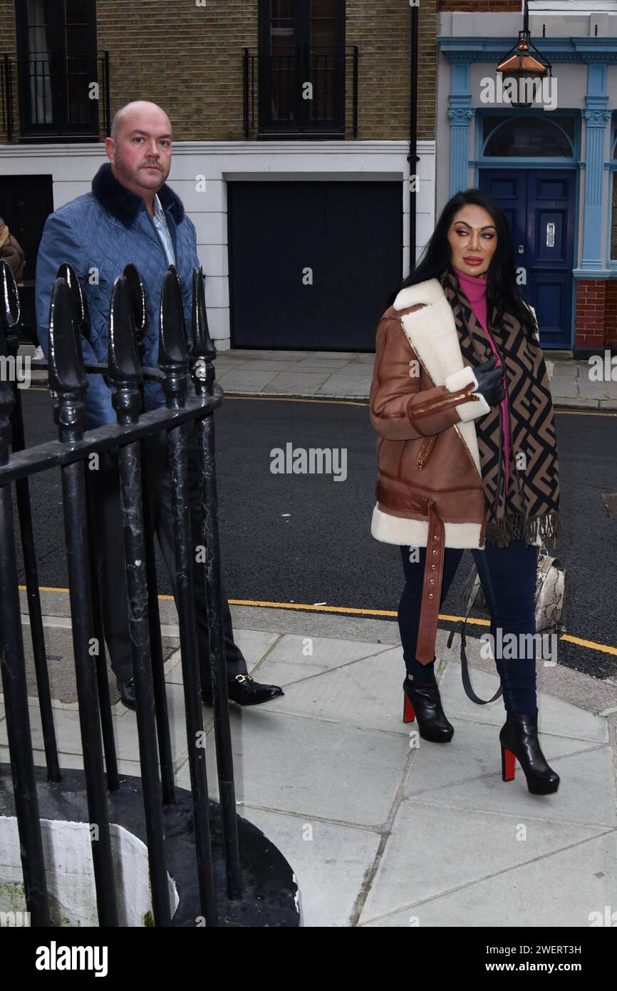 Actress jeanine sothcott and husband jonathan leaving il portico ...