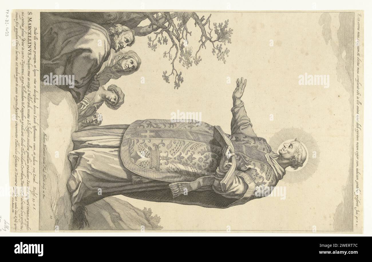 Holy Marcellinus van Deventer, Frederick Bloemaert, After Abraham ...