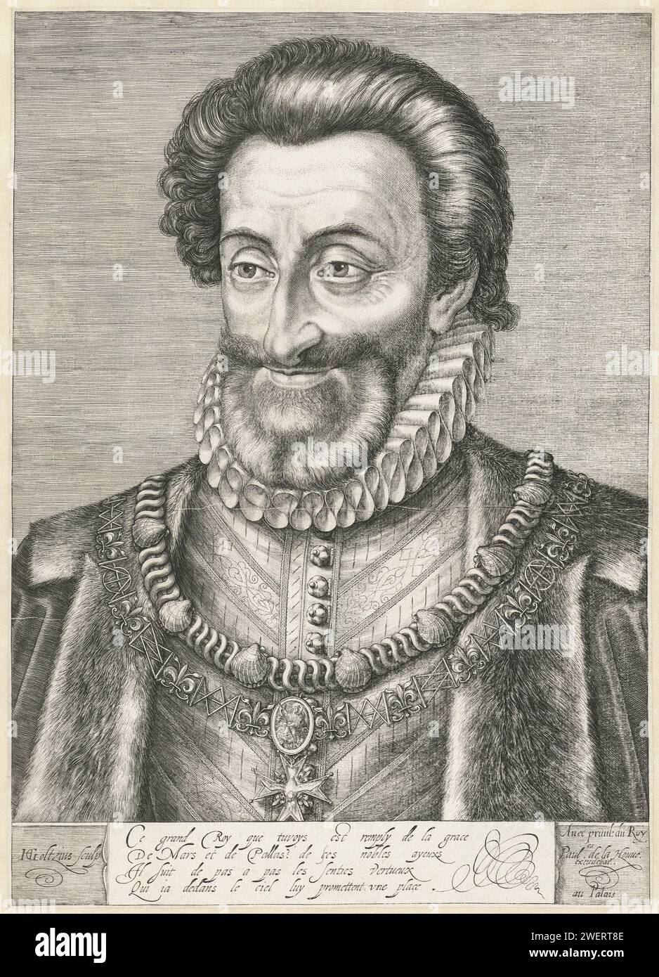 Portrait of King Henry IV of France, 1598 - 1602 print Portrait of King ...
